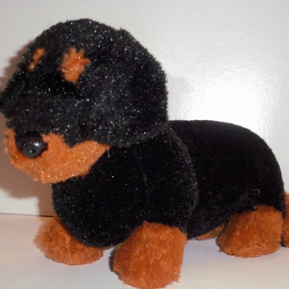 GANZ | Toys | Ganz Webkinz Stuffed Plush Black And Tan Dachshund Puppy ...